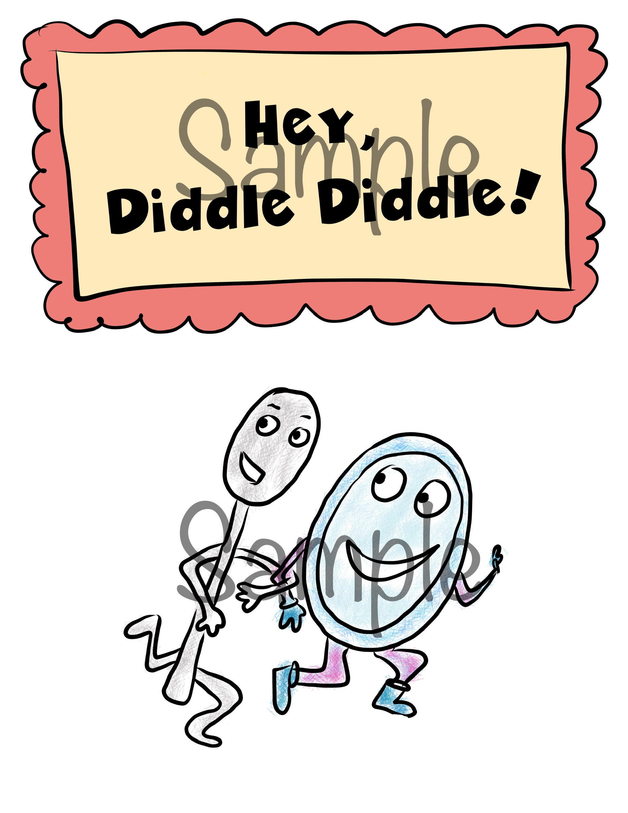 Storytelling/ Stick-puppet Images: Hey Diddle Diddle! - Etsy
