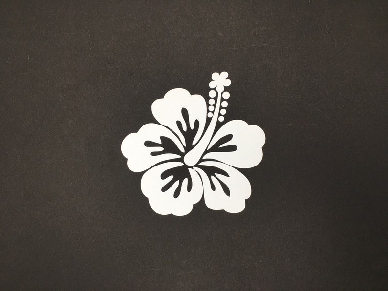 Hibiscus Decal / Flower / Vinyl Decal / Decal / Sticker / Nature ...