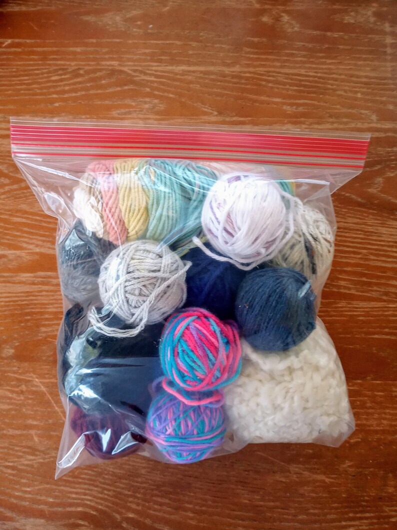 Scrap Yarn Mystery Bag: Recycled Yarn Bundle for Craft Projects - Etsy