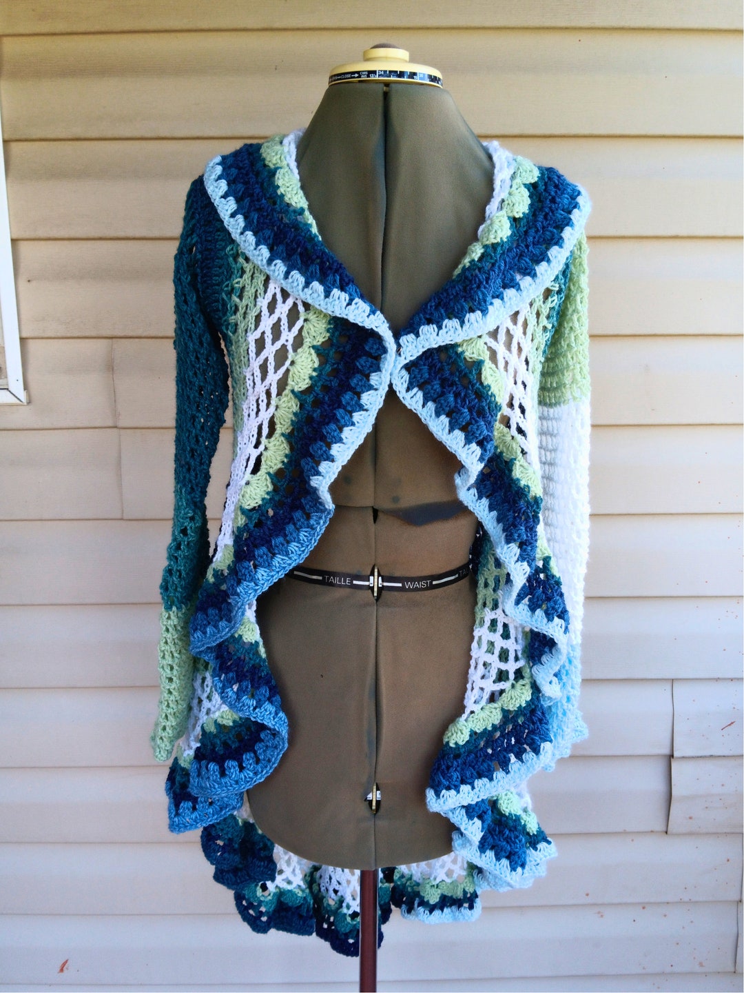 Lotus Mandala Duster / Women's Cardigan / Handmade Crochet Jacket - Etsy