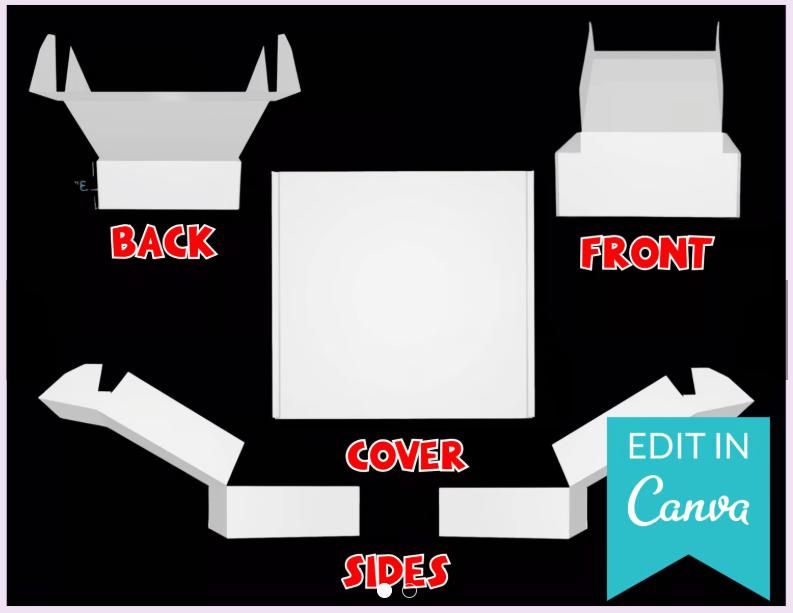 8x8x4 Crafting Box Template – Your DIY Creativity Starts Here! - Etsy