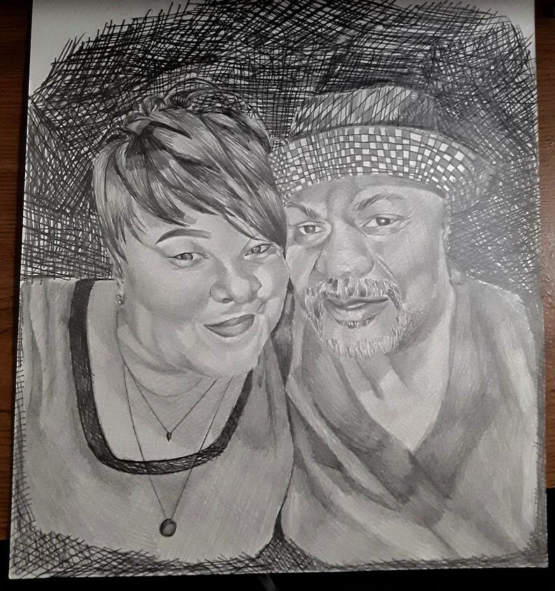 Custom Pencil Portraits Hand Drawn Portraits Custom Pencil | Etsy
