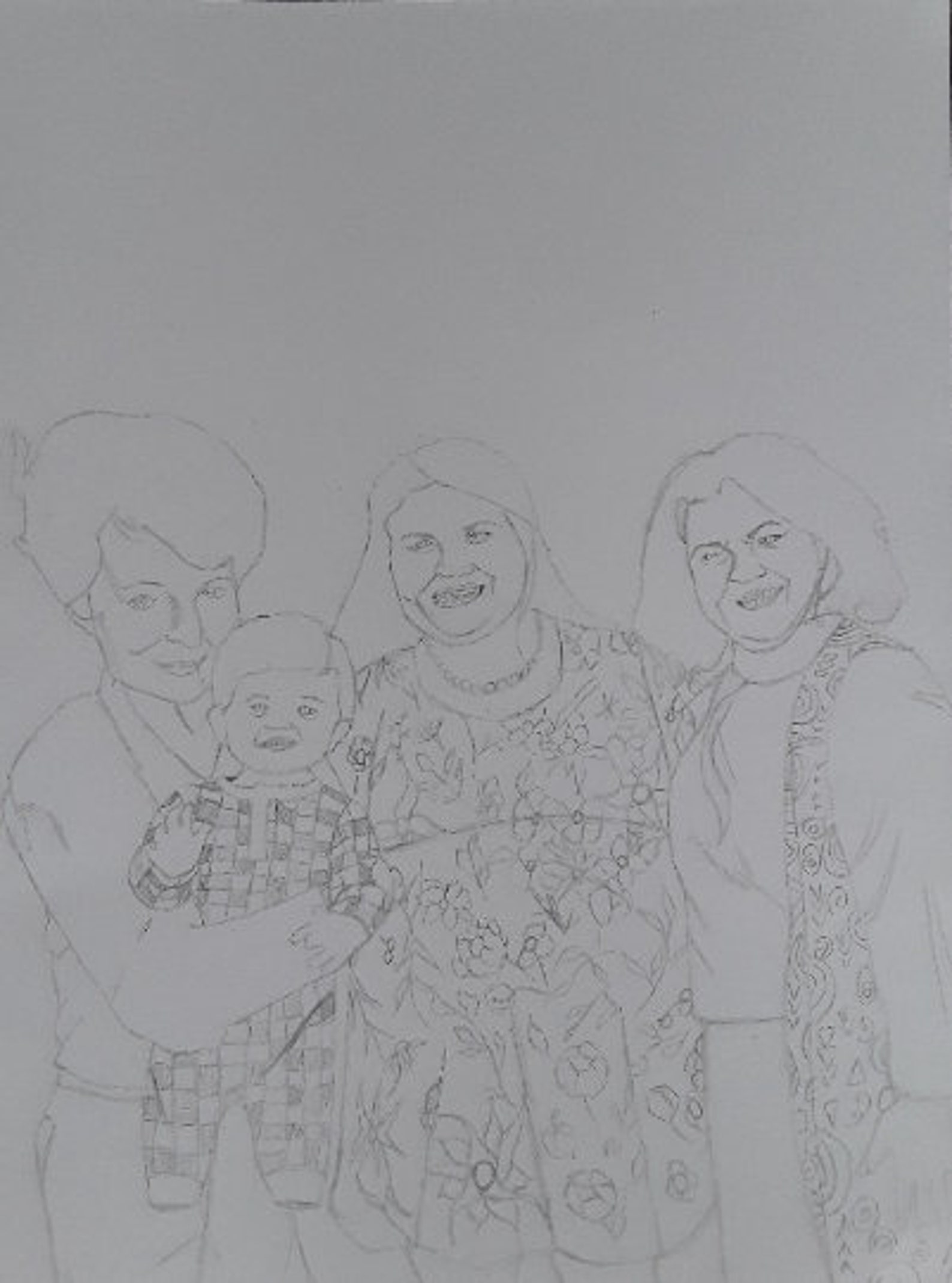 Deceased Loved One to Photo, Hand Drawn Portrait, Family Gift Idea - Etsy