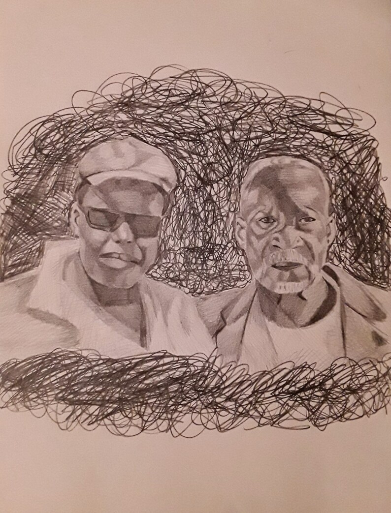 Deceased Loved One to Photo, Hand Drawn Portrait, Family Gift Idea - Etsy