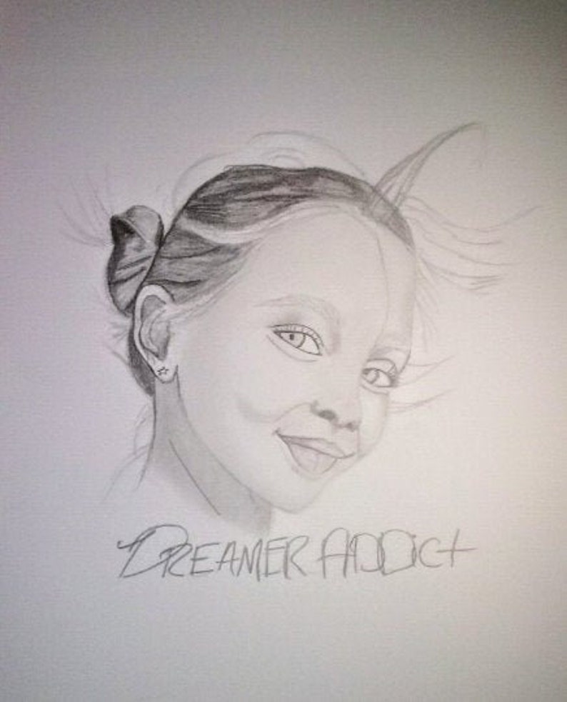 Custom Child Portrait- Handmade Portrait From Your Photo - Realistic ...