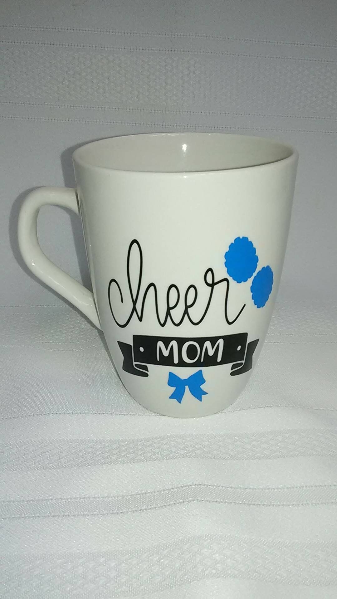 Cheerleading Coffee Mug, Cheer Mom, Basketball and Football Game ...
