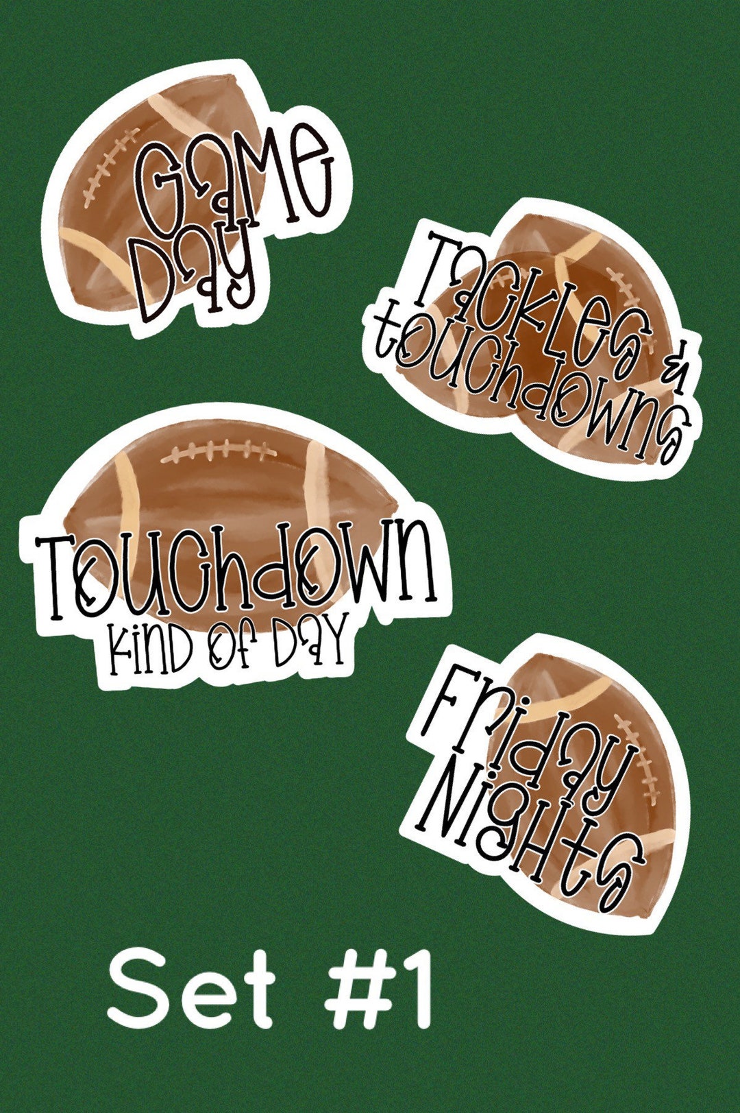 Football Stickers, Friday Night Football, Touchdown and Game Day ...