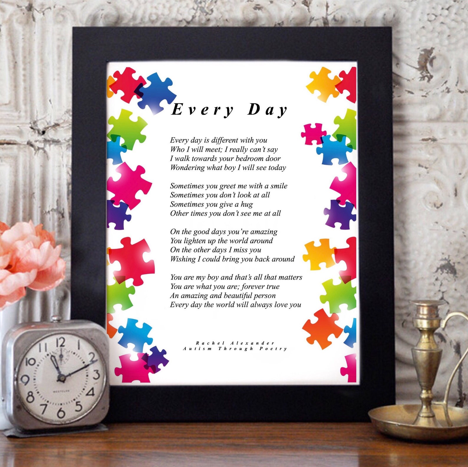 Every Day Poem Autism Acceptance Poetry Autism Autism - Etsy