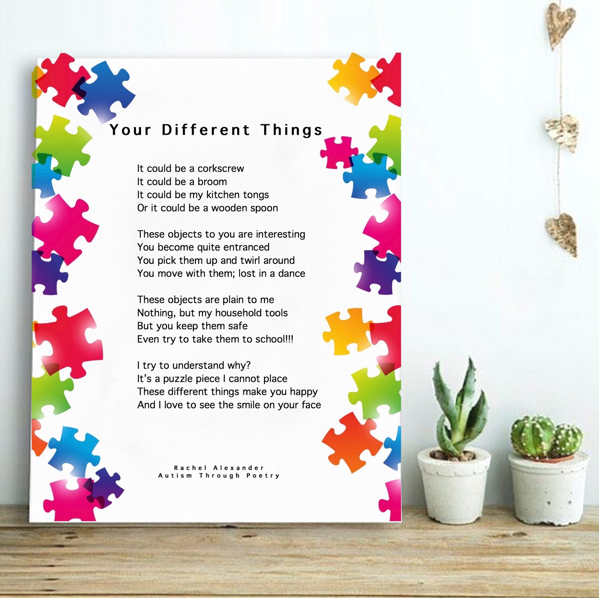 Your Different Things Autism Poetry Autism Wall Art Autism - Etsy UK