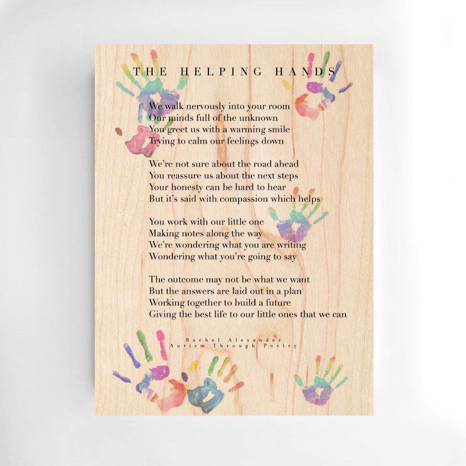 Helping Hands Poem ABA Therapy Gift Gift for Therapist SLP - Etsy
