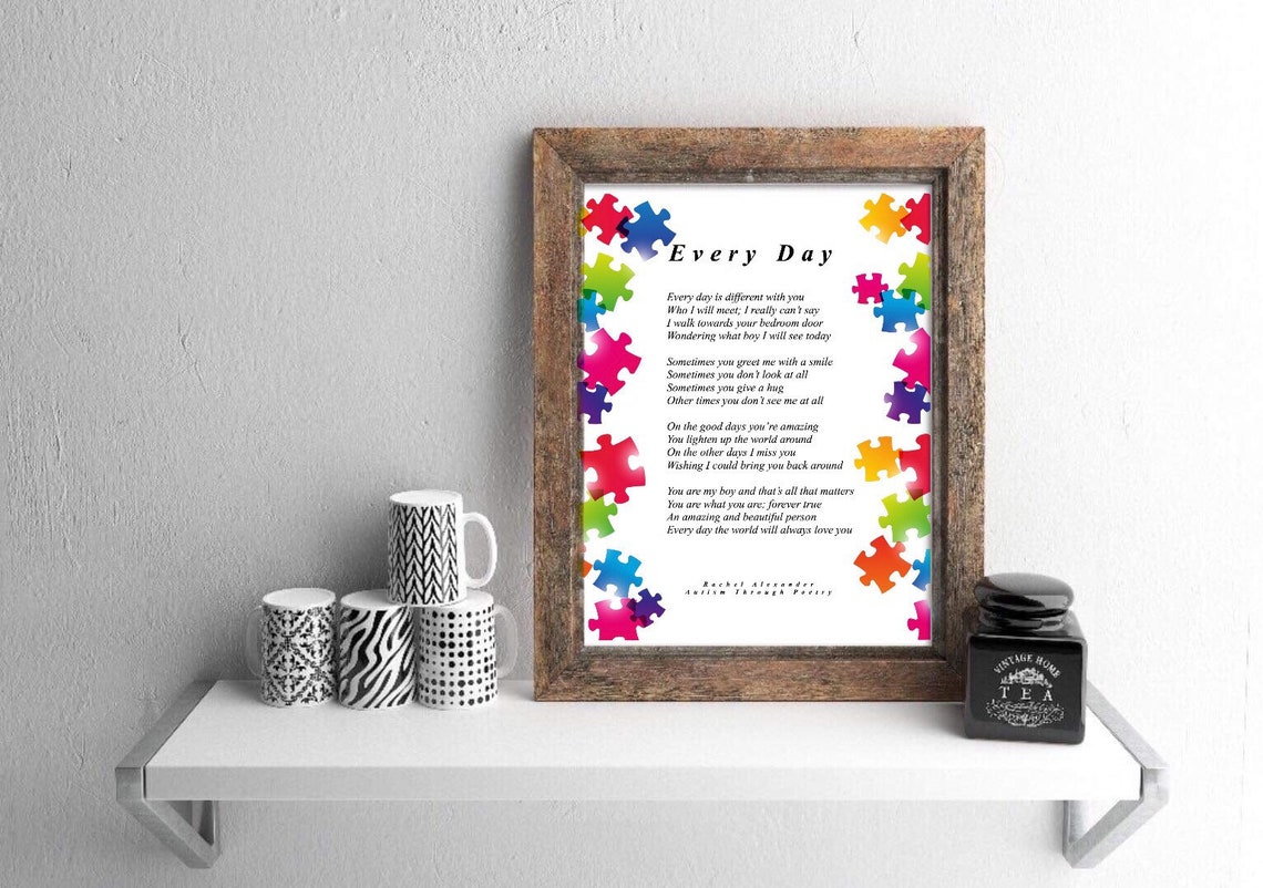 Every Day Poem Autism Acceptance Poetry Autism Autism | Etsy