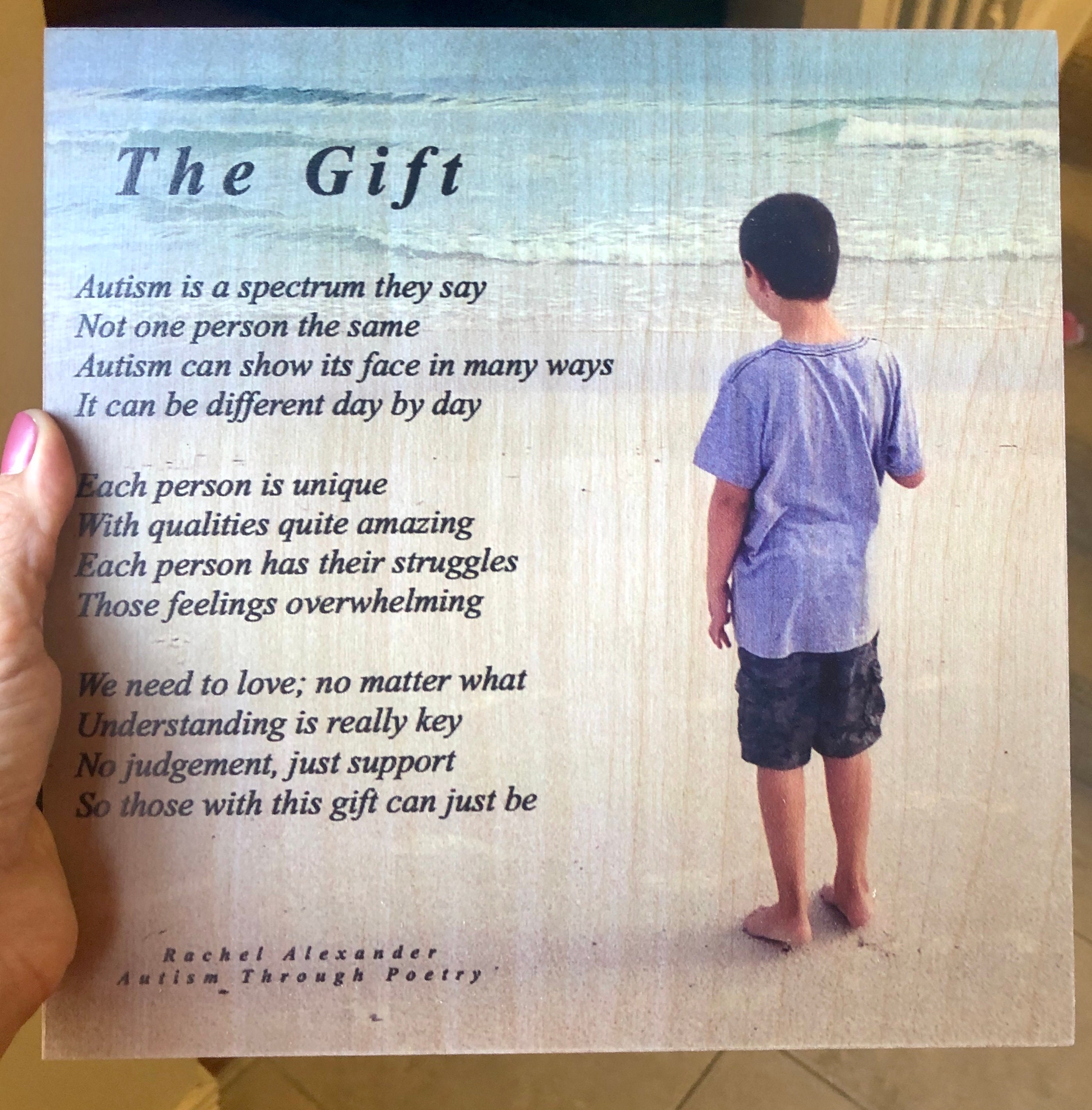 The Gift Poem Autism Gifts Autism Poems Autism Mom Autism - Etsy