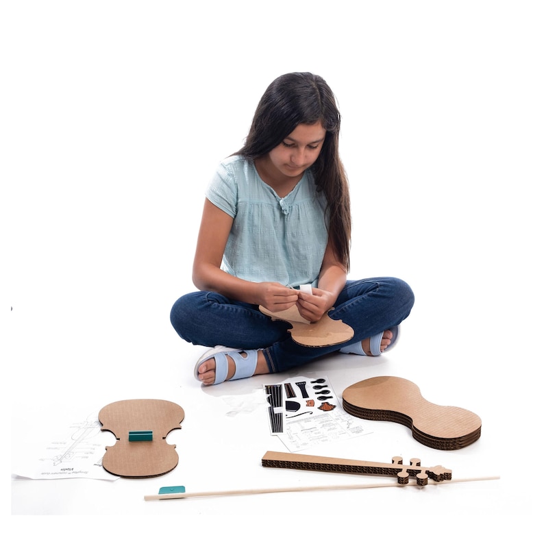 Box Violin Kit for Kids – Easy DIY Beginner Violin Craft | Music ...