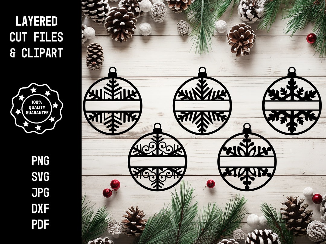 Christmas Ornaments SVG, Digital Download, Christmas Decor, Christmas ...