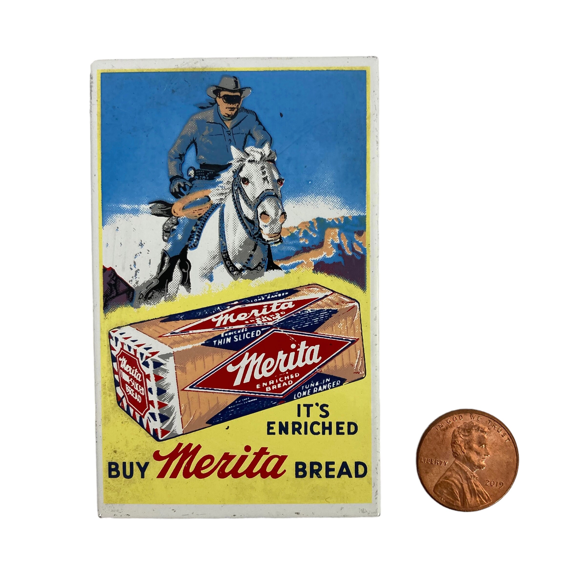 Vintage Merita Bread Lone Ranger Magnet - Etsy