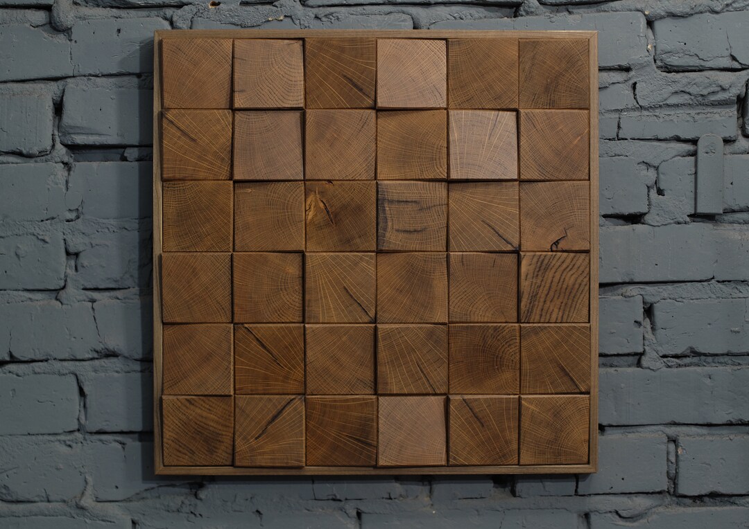Wood Wall Art - 3d Cubes Wall Panel - Wall Hanging - Etsy