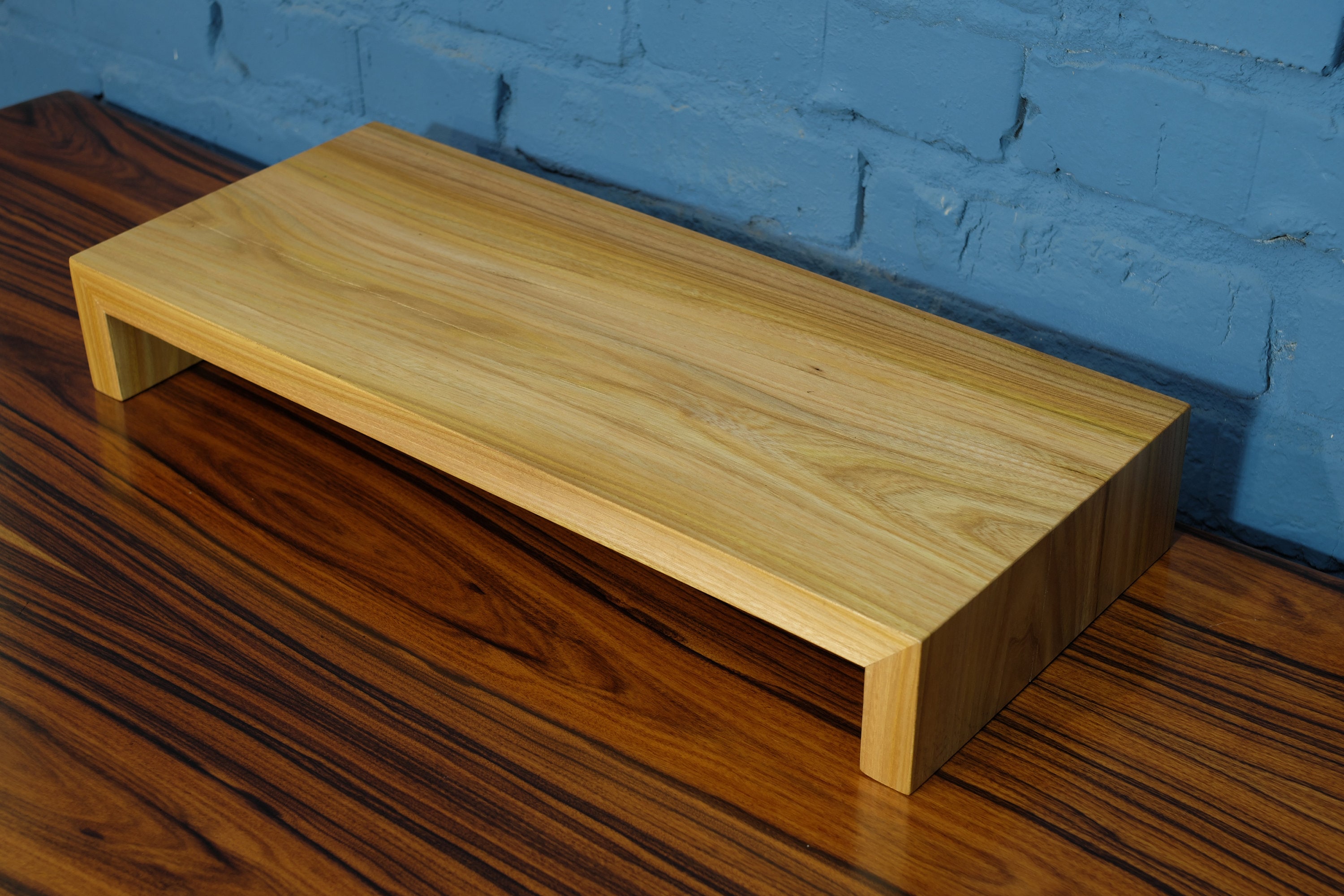 Wood Monitor Stand Solid Wood Monitor Riser Monitor - Etsy