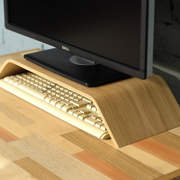 Wood Monitor Stand - Etsy