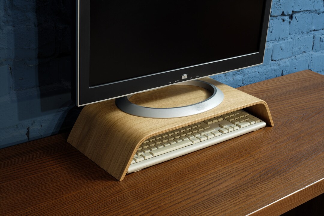 Curved Monitor Stand Computer Monitor Riser Desktop Monitor Elevated ...