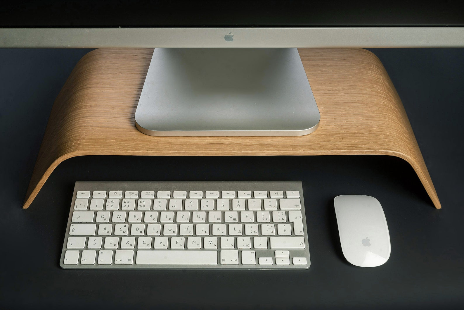 Curved Monitor Stand Computer Monitor Riser Desktop - Etsy
