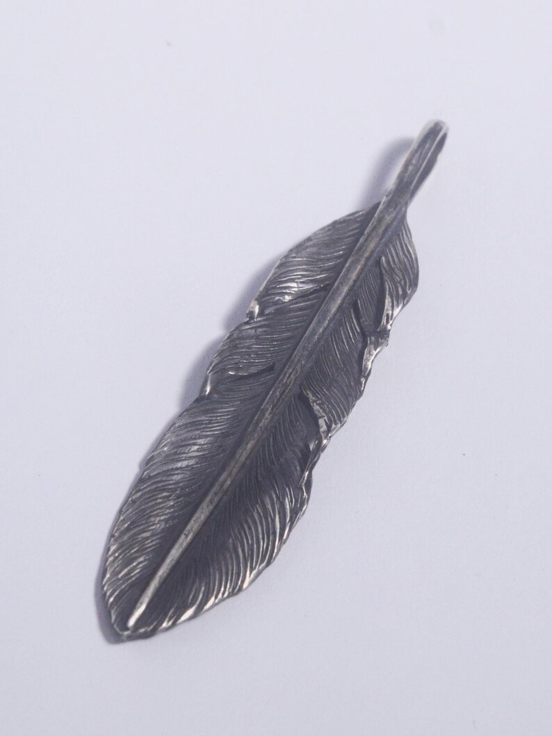 AXIS | 925 Silver Feather Center Pendant | Native American Jewelry ...
