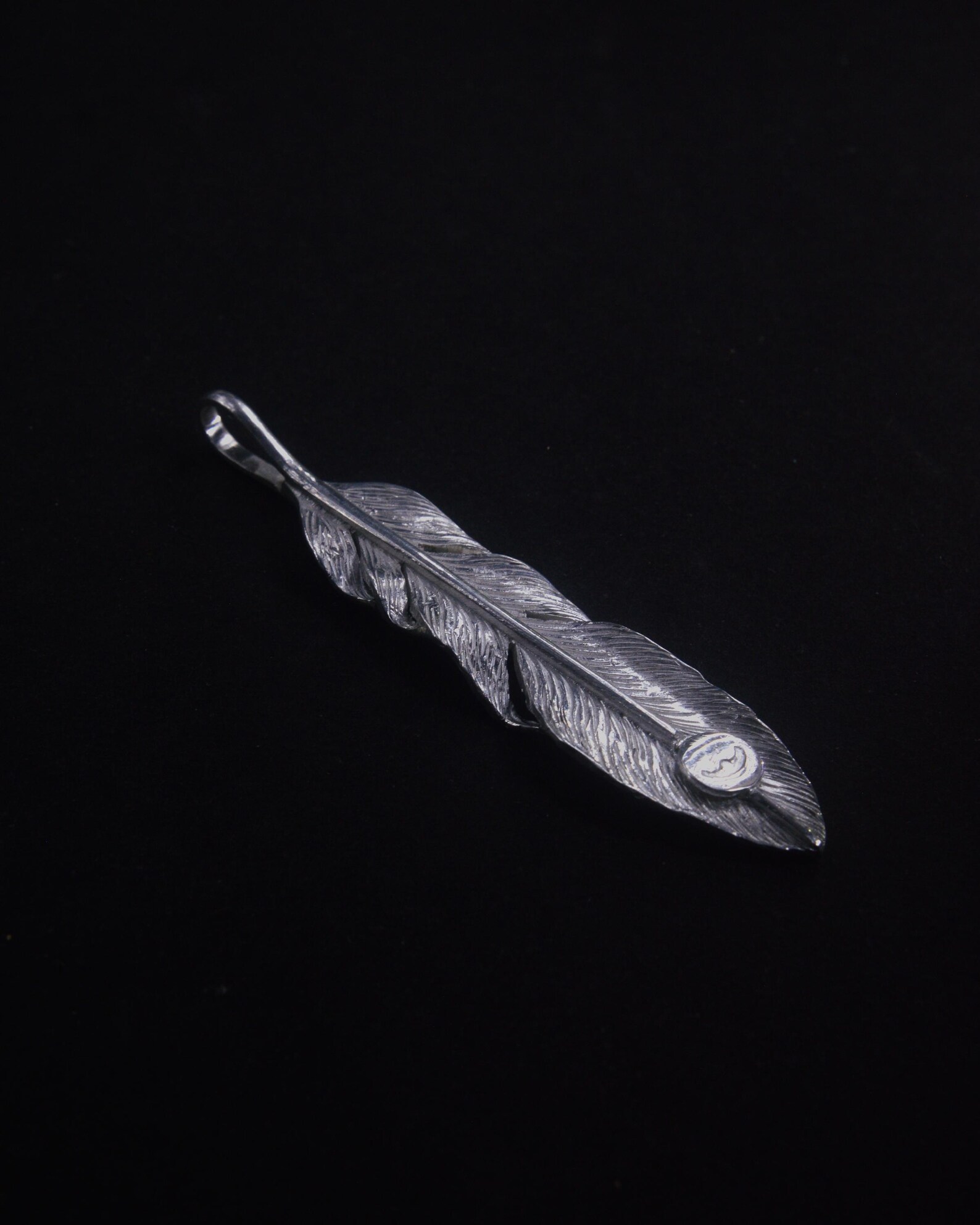 AXIS | 925 Silver Feather Center Pendant | Native American Jewelry ...