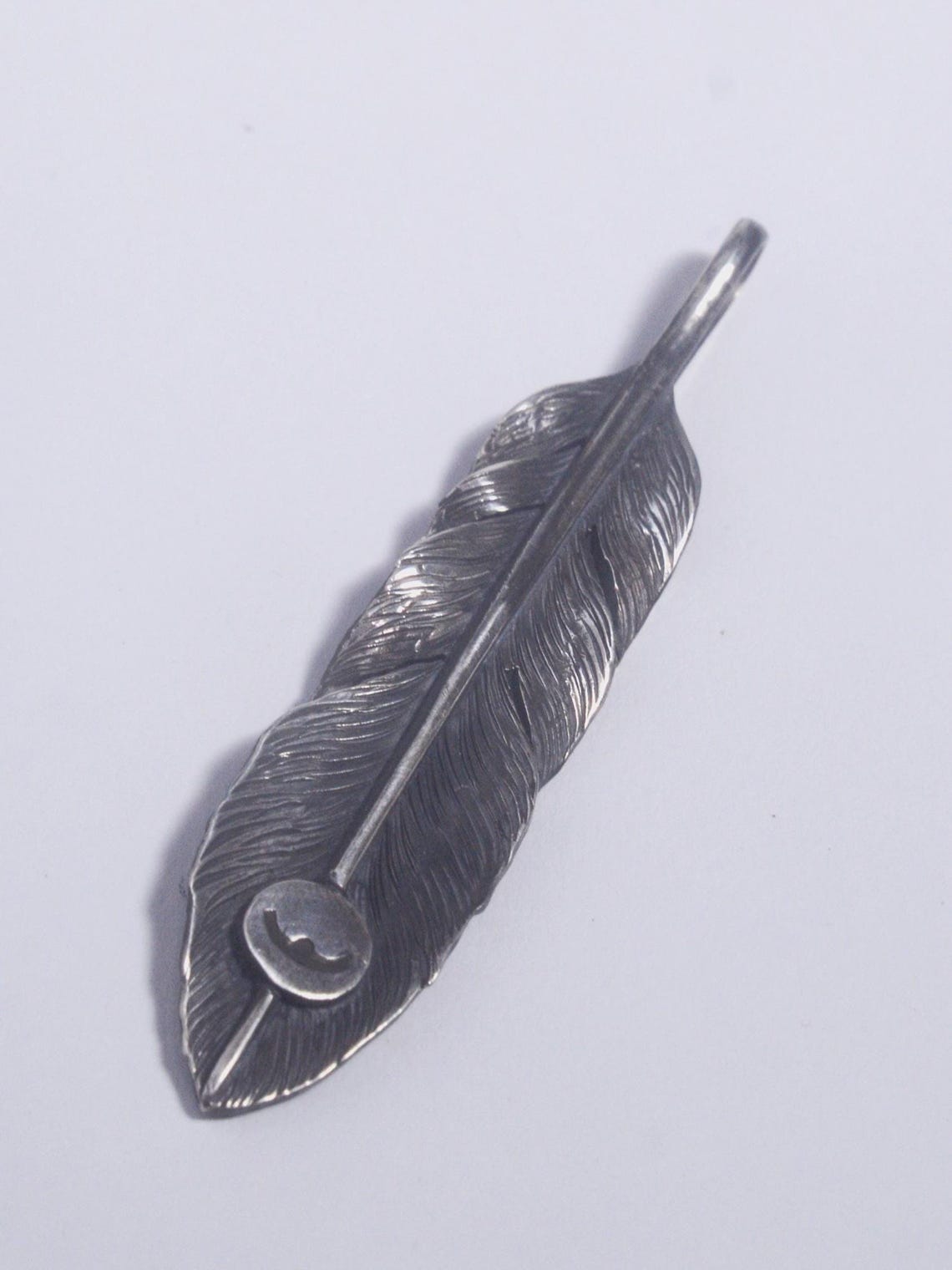 AXIS | 925 Silver Feather Center Pendant | Native American Jewelry ...