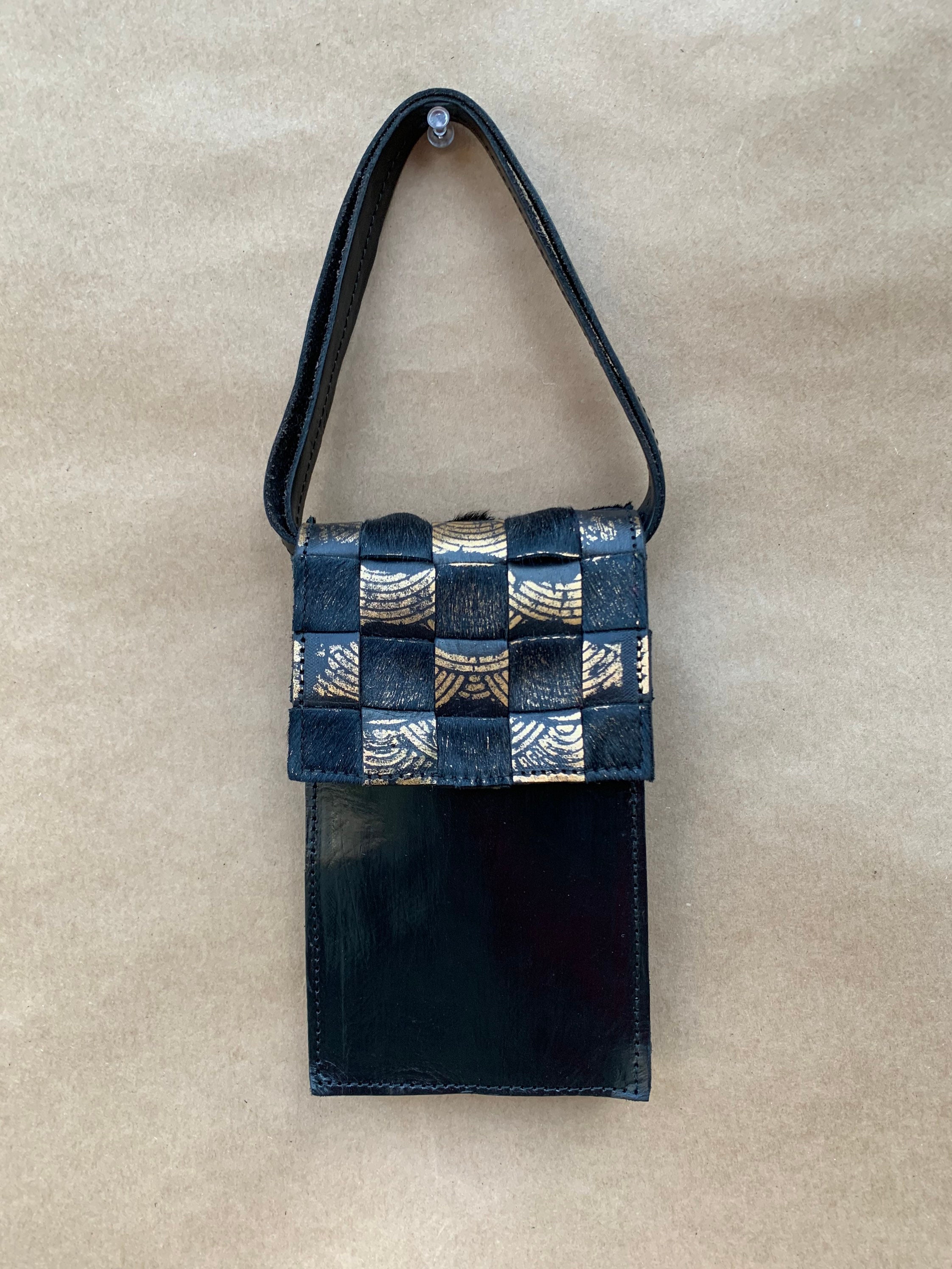 Checkers Mini Leather Flap-top Purse Handmade Women Small - Etsy