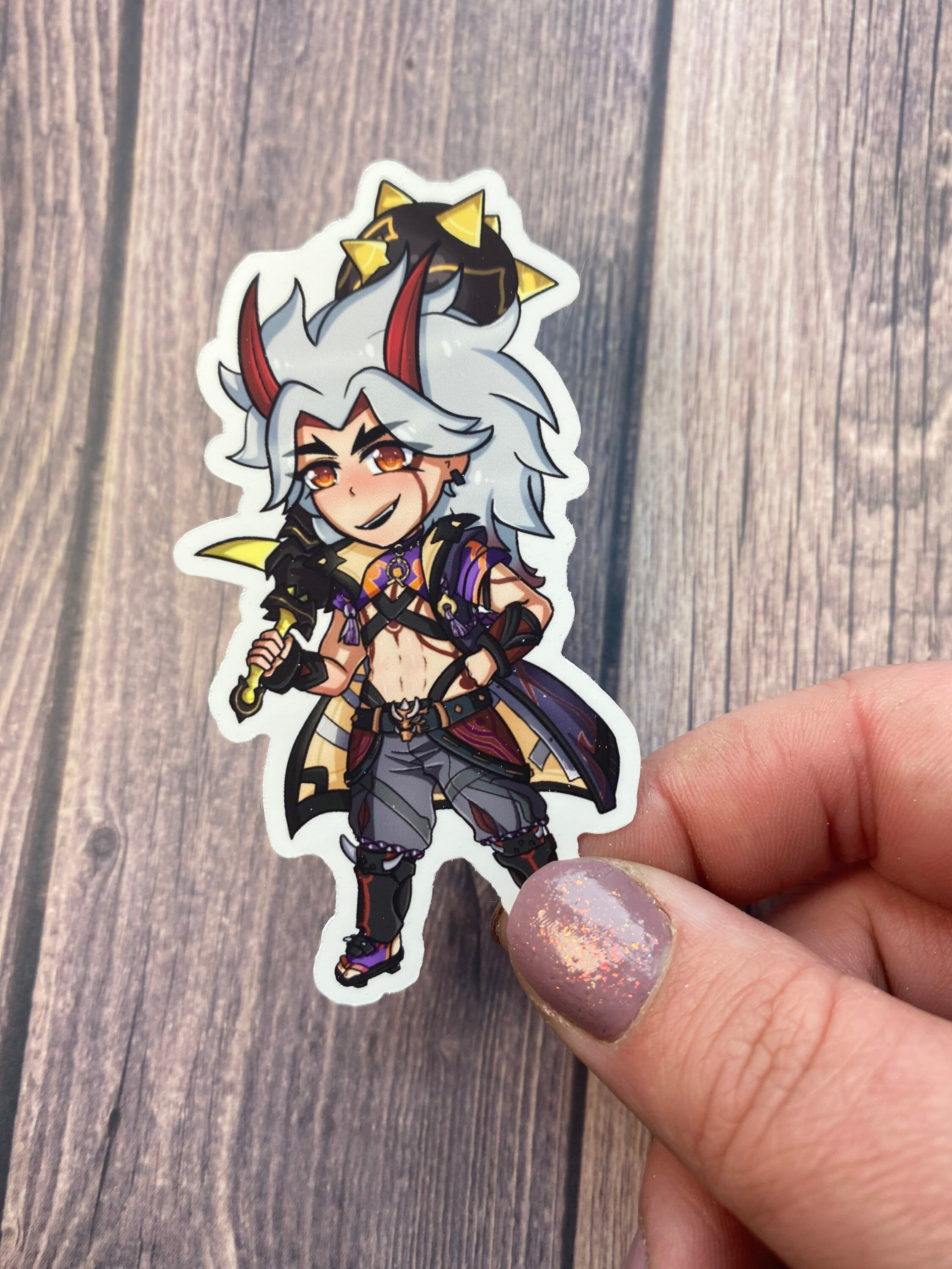 Itto Genshin Impact Matte Vinyl Sticker - Etsy