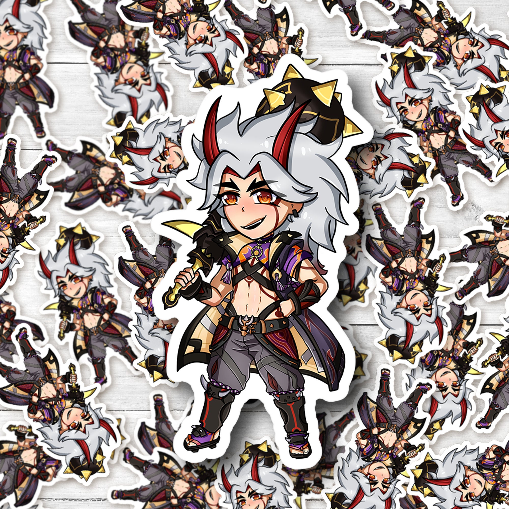 Itto Genshin Impact Matte Vinyl Sticker - Etsy
