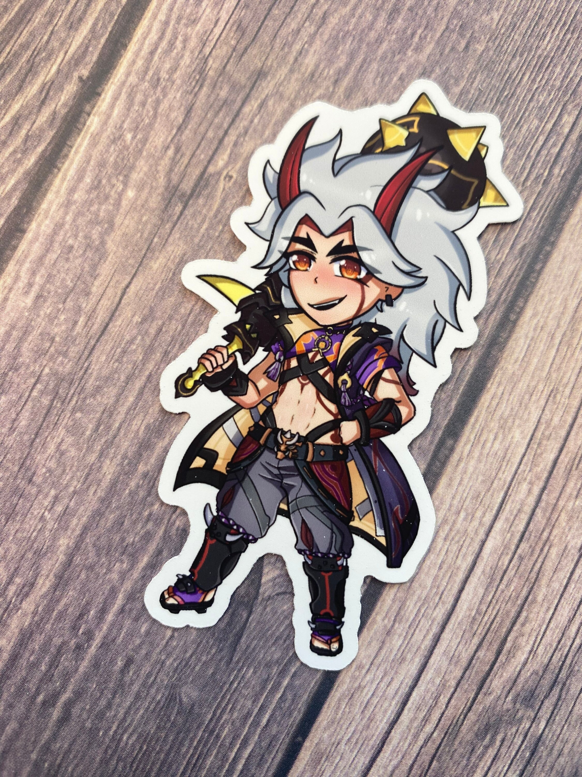 Itto Genshin Impact Matte Vinyl Sticker - Etsy