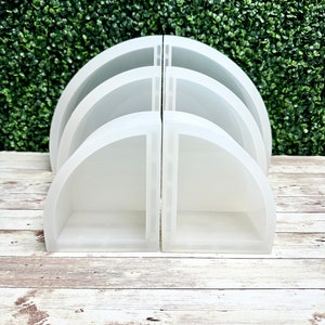 Deep Rounded Bookend Mold 3 Sizes ULTRA Quality Book End Molds, Floral ...