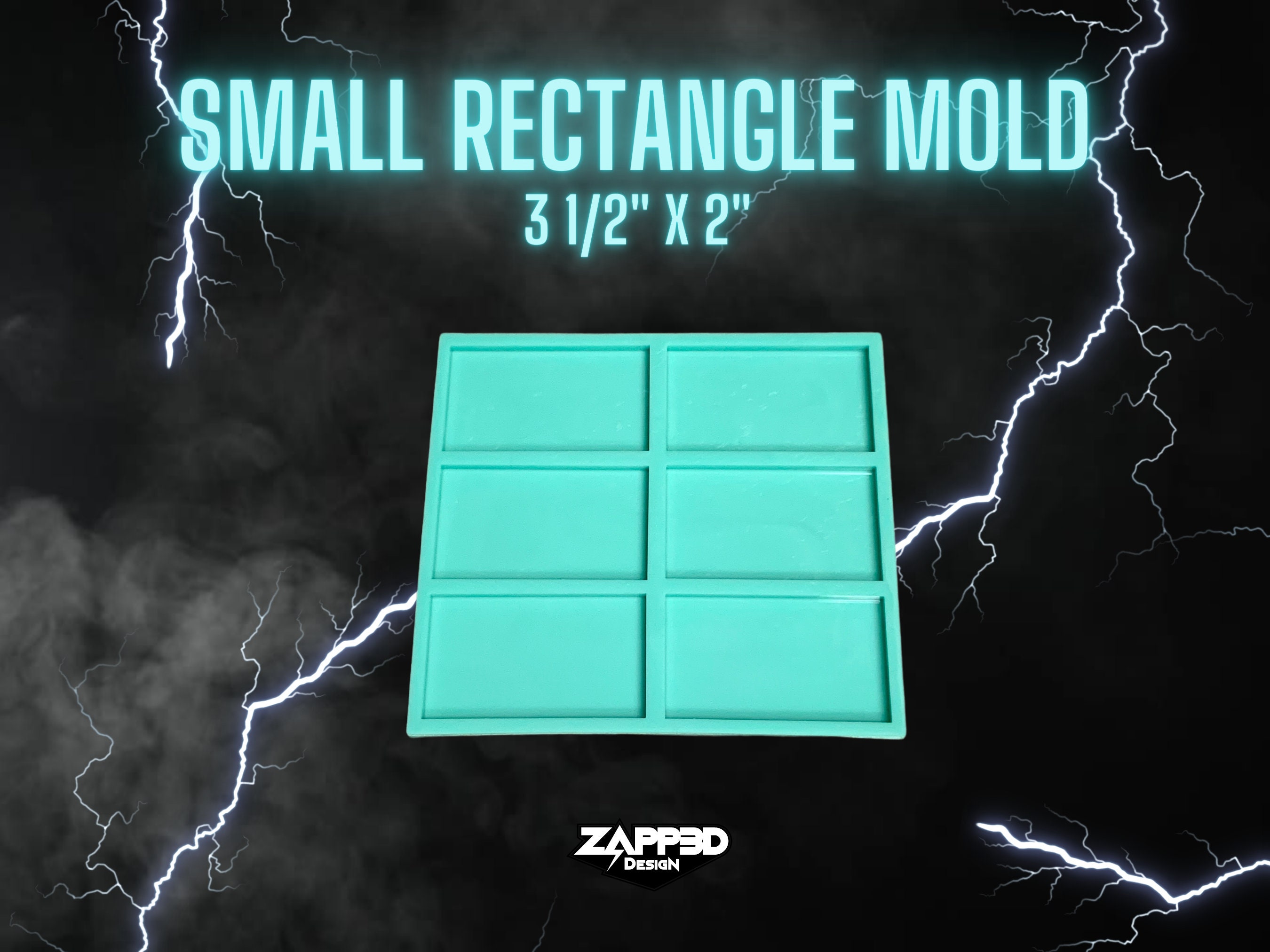 Rectangle Mold Small, Rectangle Magnet Mold, Name Tag Mold, Small ...