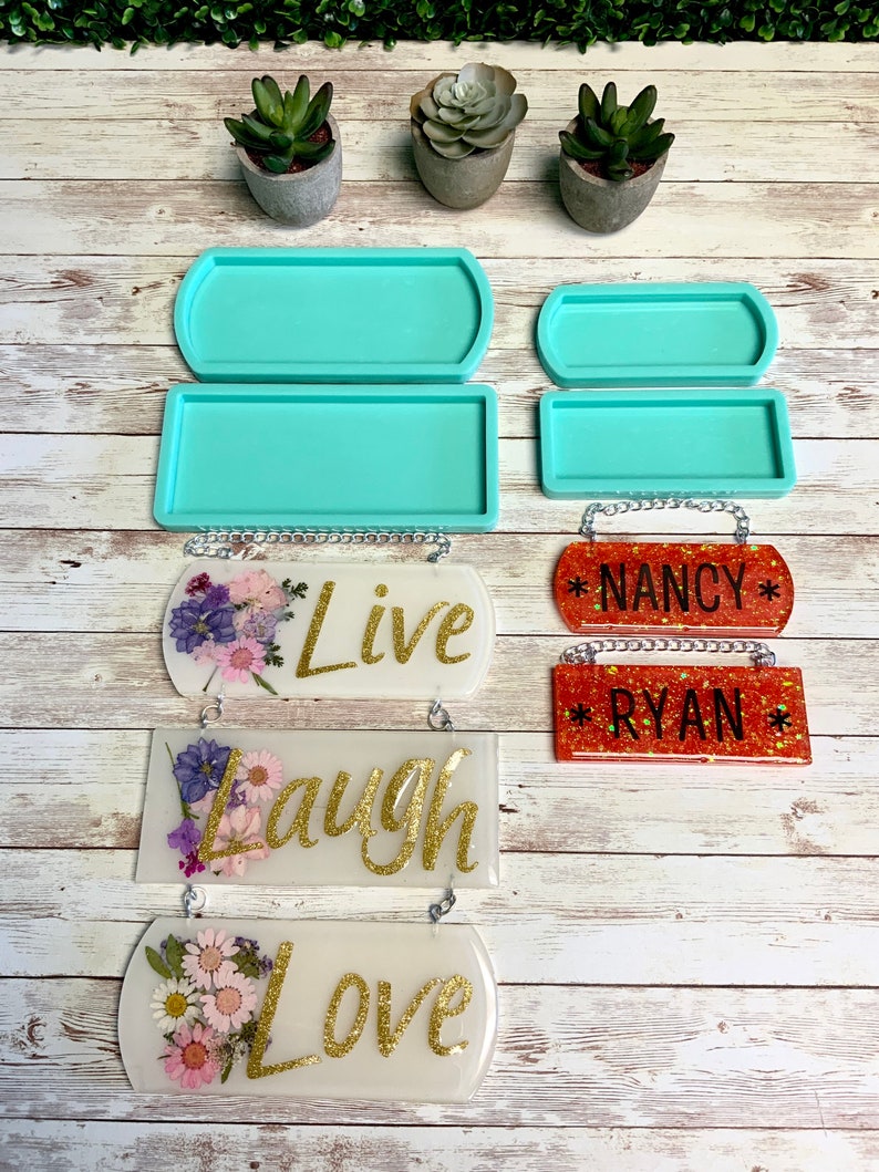 Sign Molds for Resin, Wall Hanging Mold, Hanging Sign Mold, Flat Mold ...