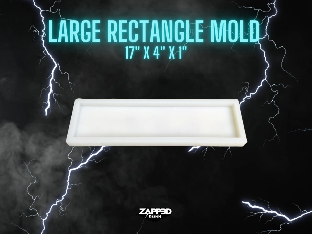 Large Rectangle Mold 17x4x 1 ULTRA Quality Coaster Mold, Resin Mold ...