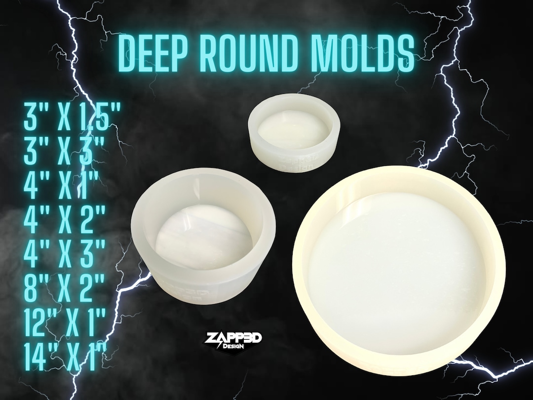 Deep Round Molds | ULTRA Quality | Round Mold, Floral Preservation Mold ...