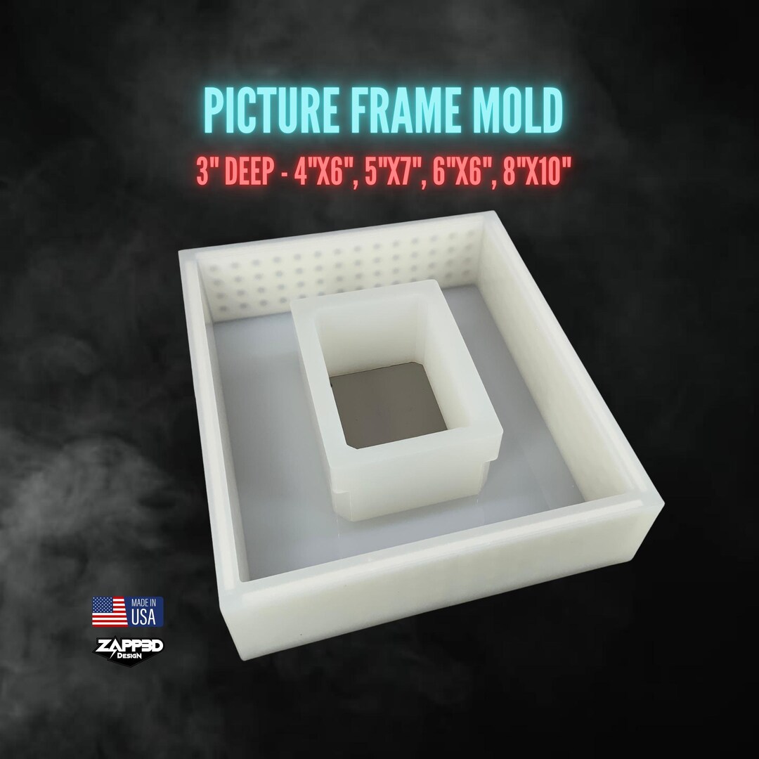 Picture Frame Mold | 3" Deep | 4 Sizes | Frame Mold, Deep Frame Mold ...