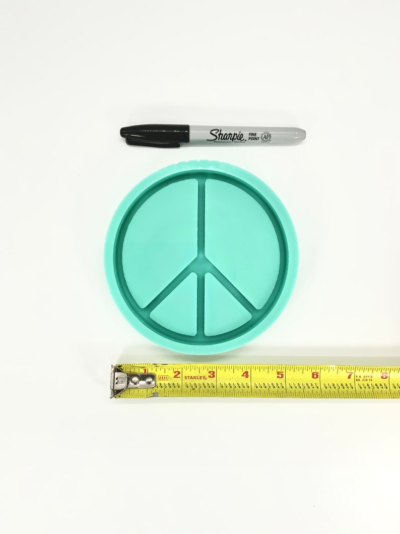 Peace Sign Tray Silicone Mold - Etsy