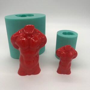 Male Torso Body Shape Mold for Resin Crafting, High Gloss Finish, Shiny ...