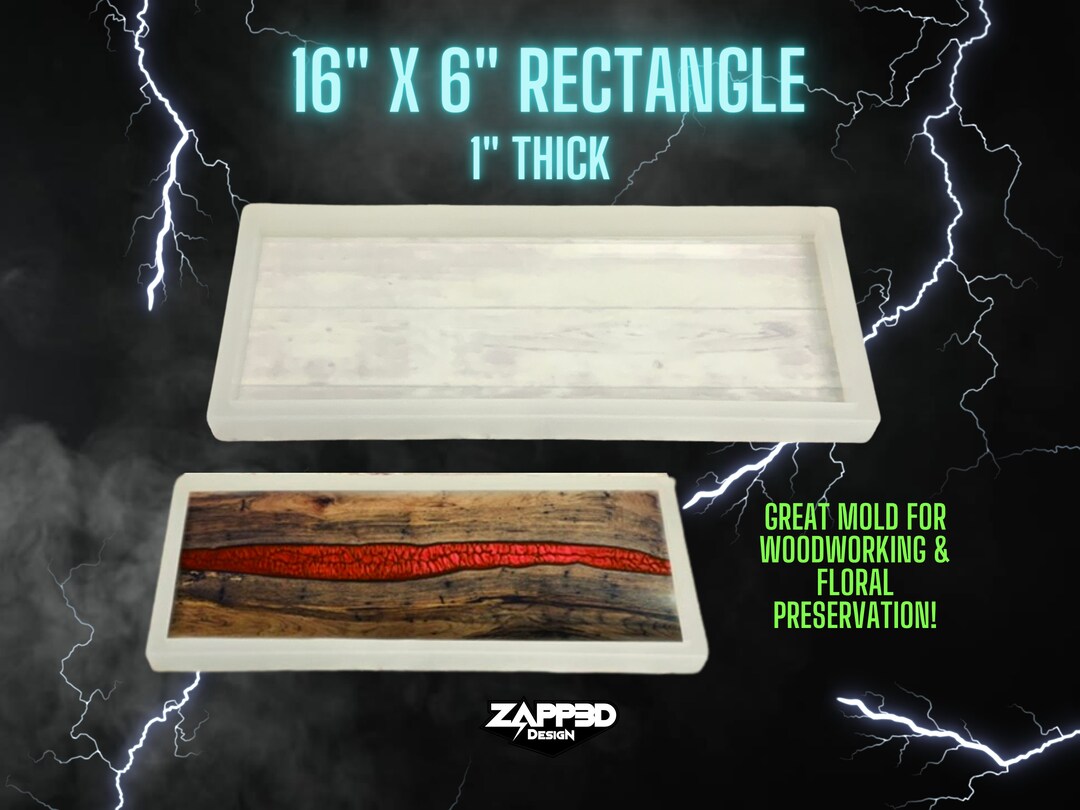 Large Rectangle Mold 16x6x 1 ULTRA Quality Cutting Board Molds, Serving ...