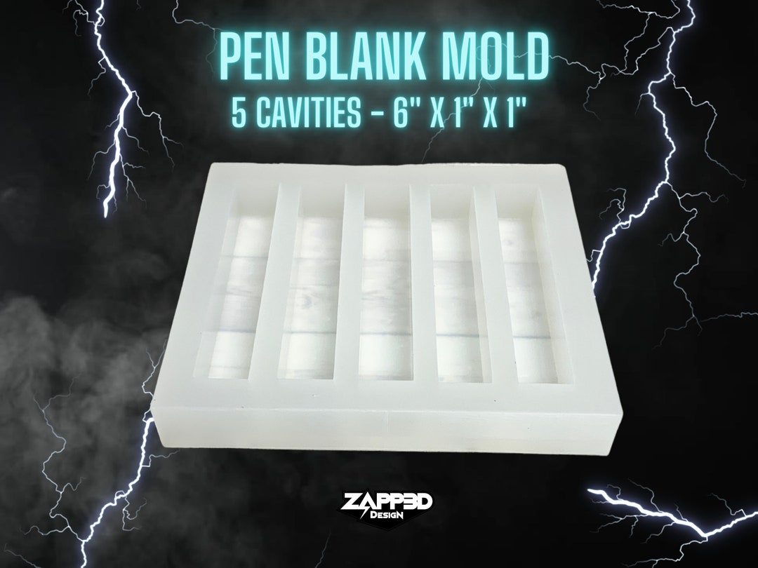Pen Blank Silicone Mold for Resin, Pen Blank Mold, Woodworking Mold, 3D ...