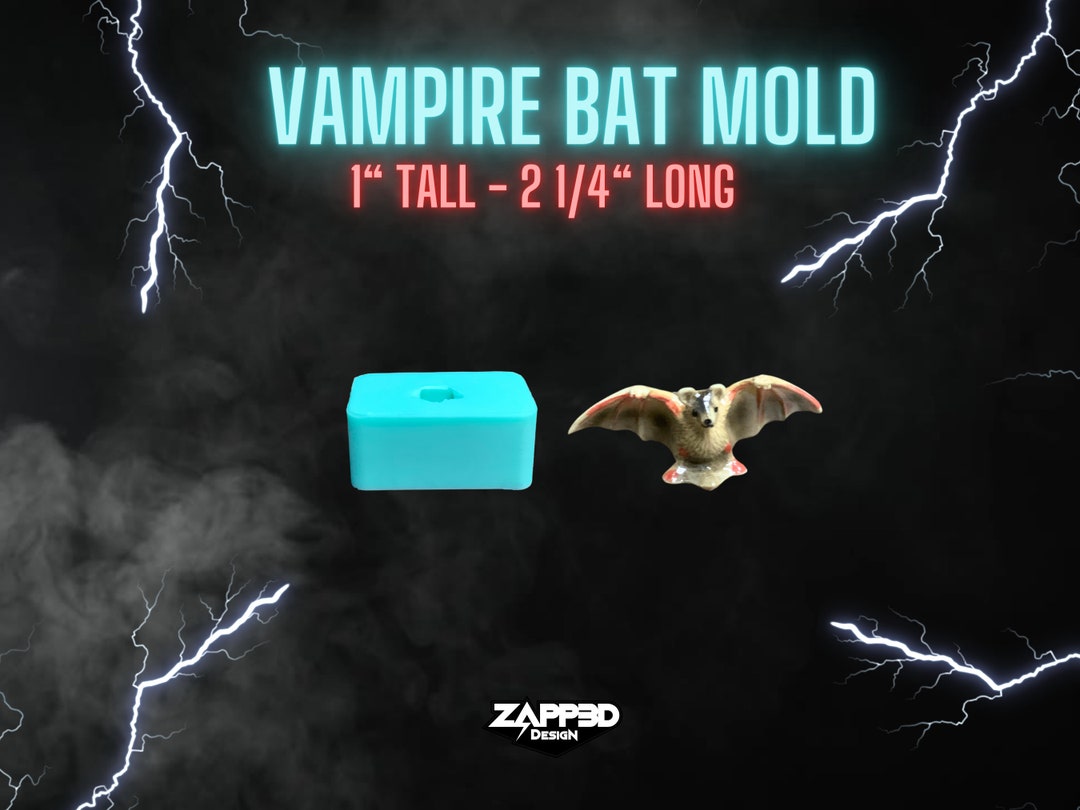 Bat Mold, Vampire Bat Mold, 3D Resin Molds, Animal Mold, Halloween Mold ...