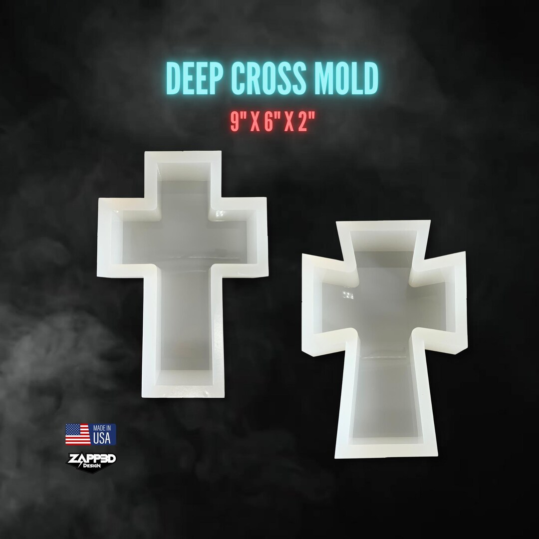 Cross Resin Mold | 9"x 6"x 2" Deep | 2 Shapes | Cross Mold, Memorial ...