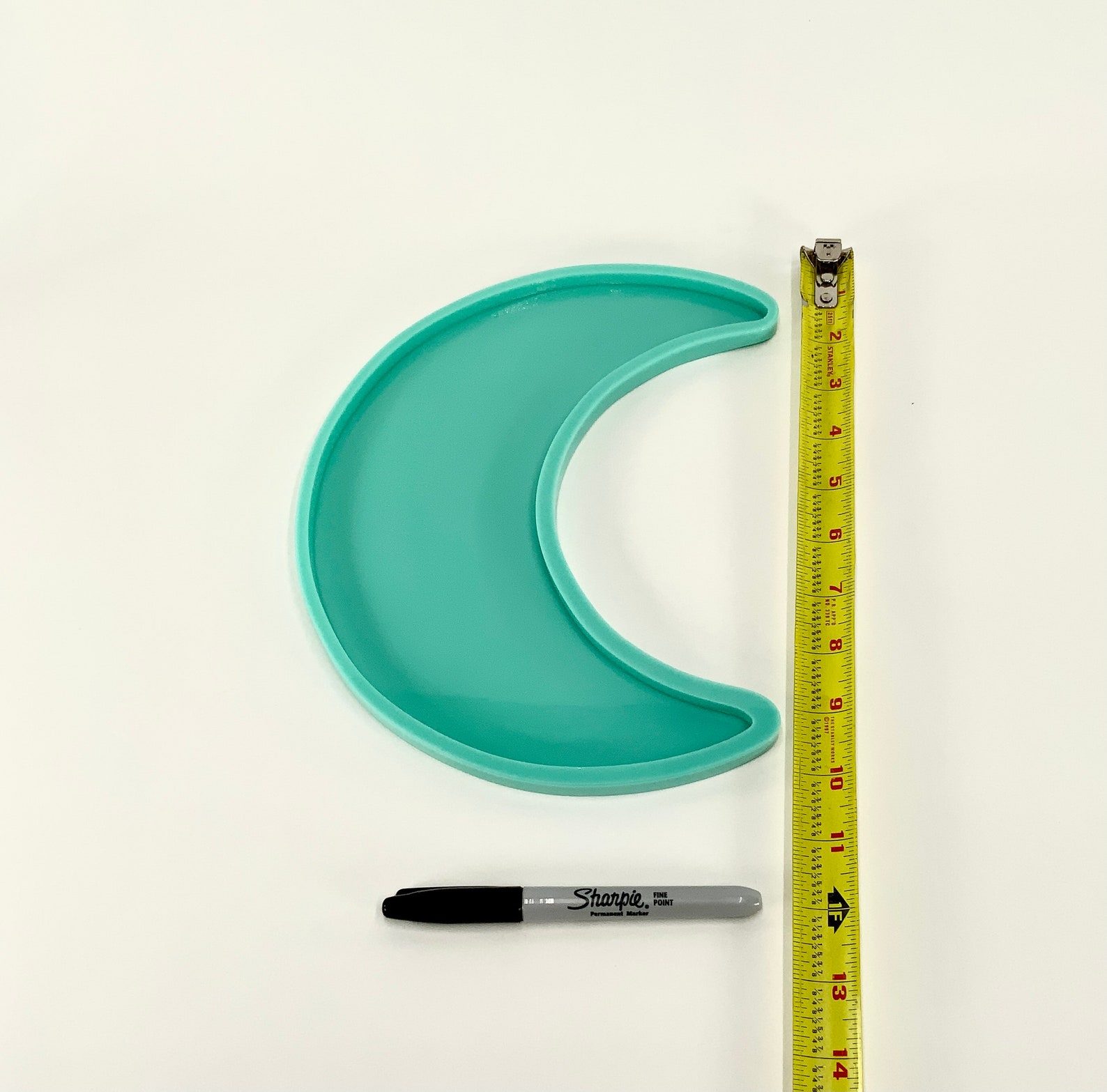 Moon FLAT Mold 2 Sizes Flat Molds Crescent Moon Mold - Etsy