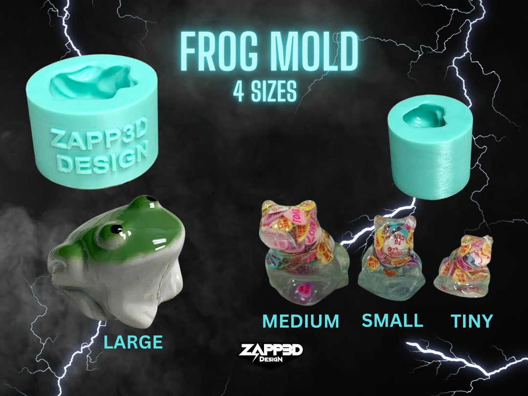 Frog Mold, Frog 3D Mold for Resin, 3D Resin Mold, Frog Mold for Resin ...