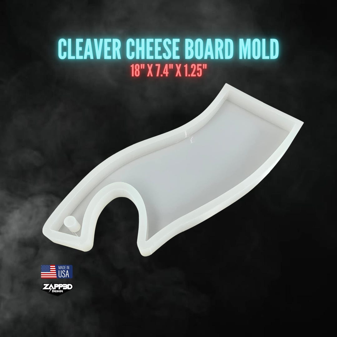 Cleaver Cheese Board Silicone Mold | 18"x 7.4" X 1.25" | Charcuterie ...