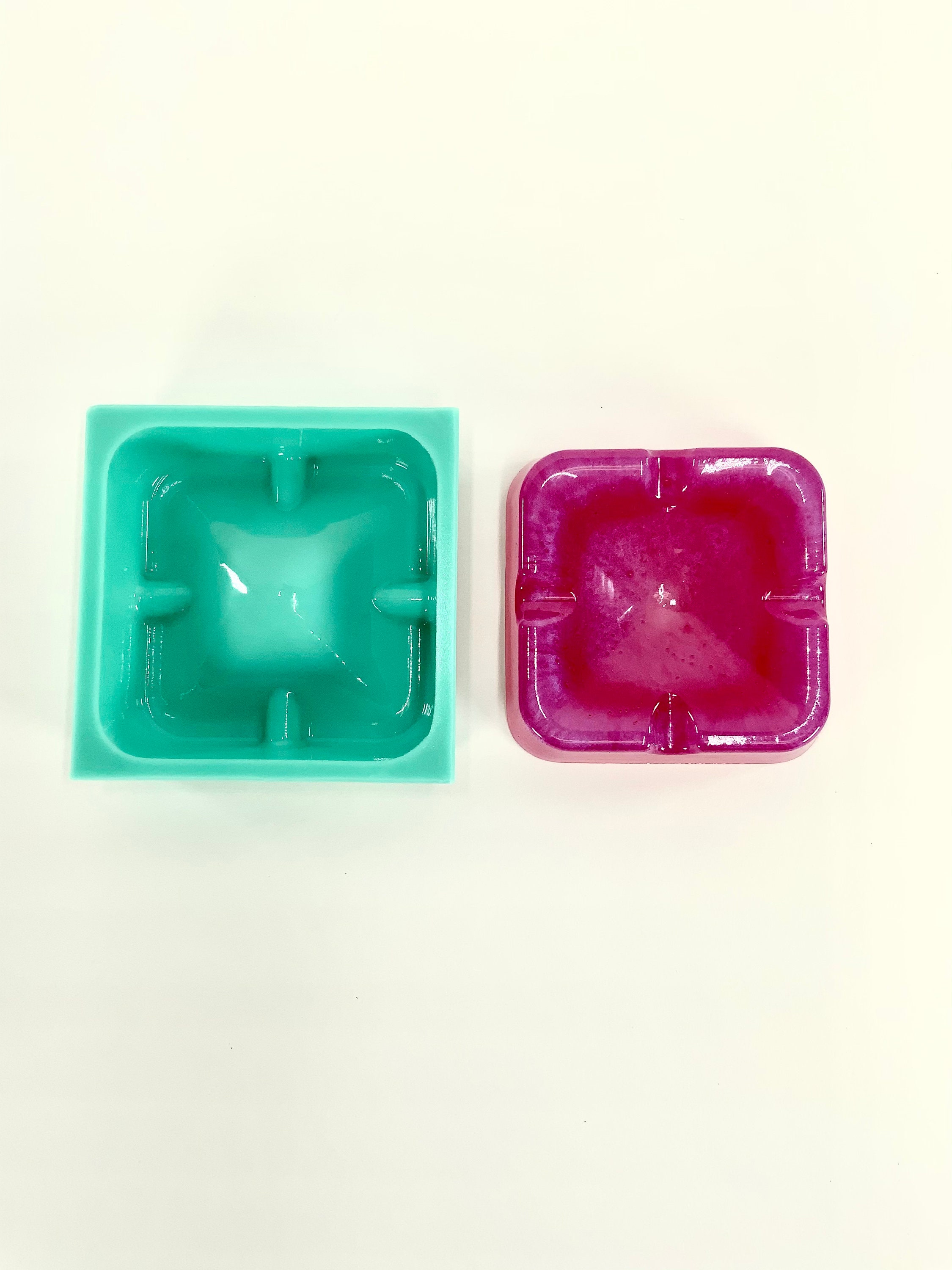 Square Ashtray Mold, Ashtray Silicone Mold, Resin Molds for Ashtray ...