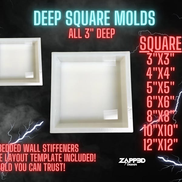 Square Silicone Mold - Etsy