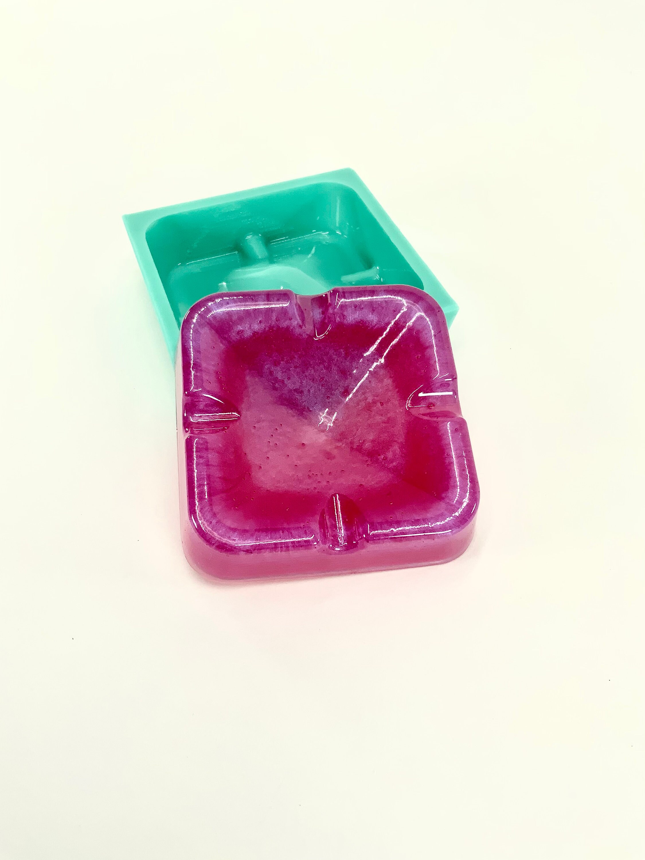 Square Ashtray Mold, Ashtray Silicone Mold, Resin Molds for Ashtray ...