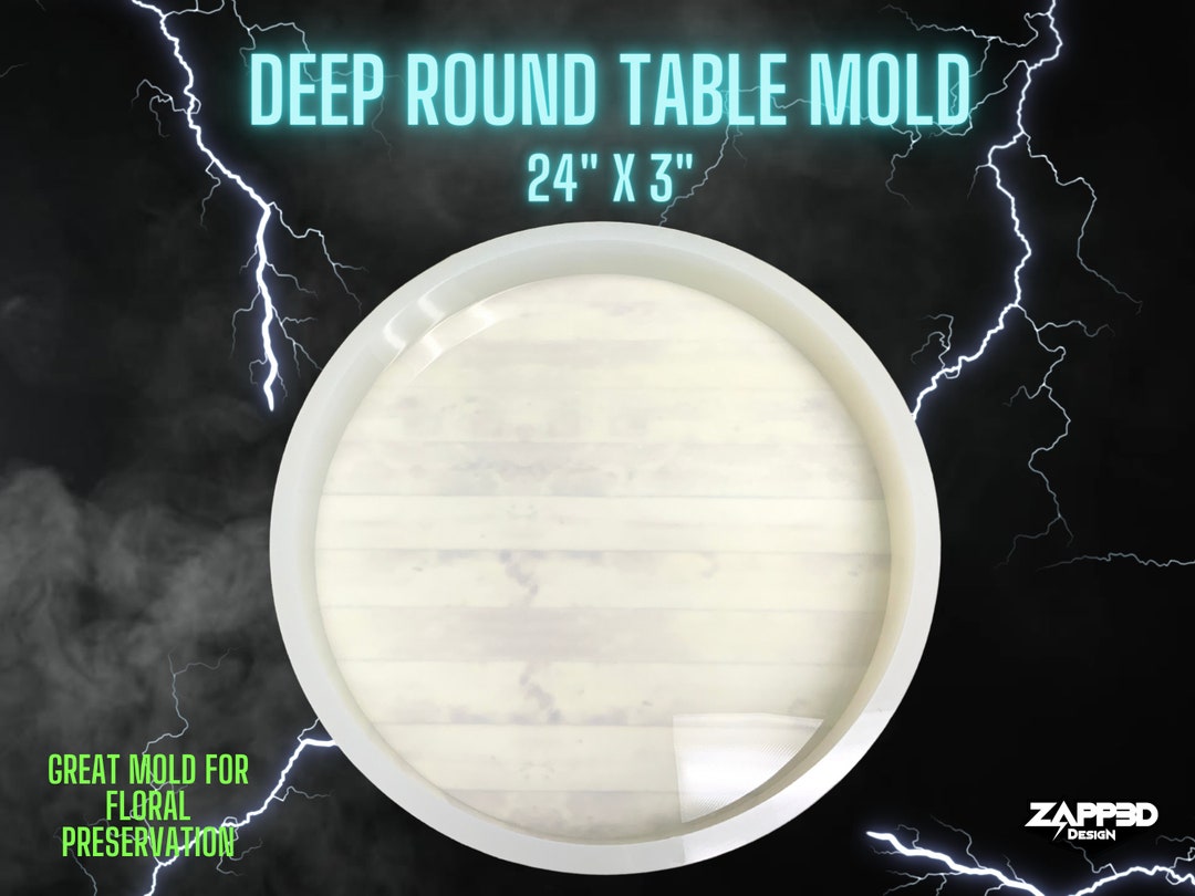 Deep Round Table Mold 24 X3 ULTRA QUALITY Table Mold, Deep Silicone ...